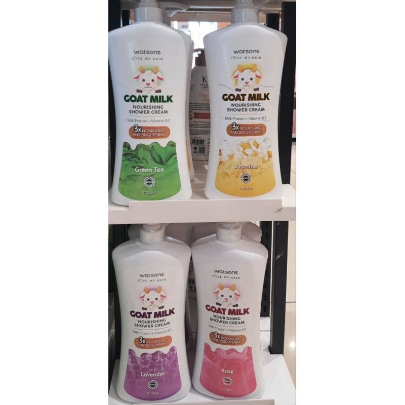 Jual sabun mandi cair murah goat milk 1 liter watson body wash | Shopee ...