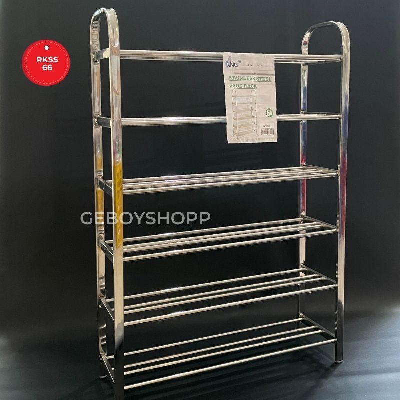 Jual [TIANG TENGAH 4PCS] Rak Sepatu Stainless Steel / Rak Penyimpanan ...