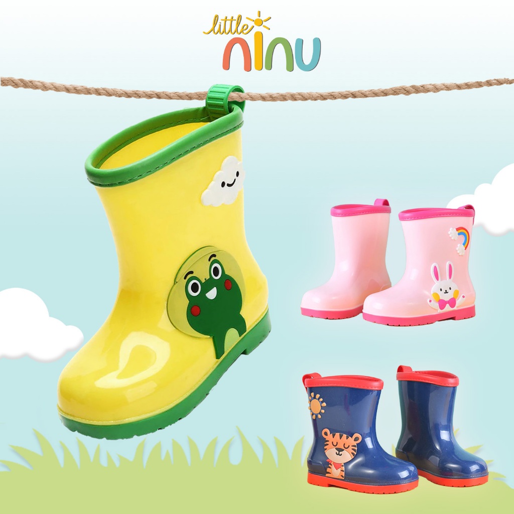 Jual Sepatu Boot Anti Air Anak / Sepatu Hujan Anak Karakter Binatang ...