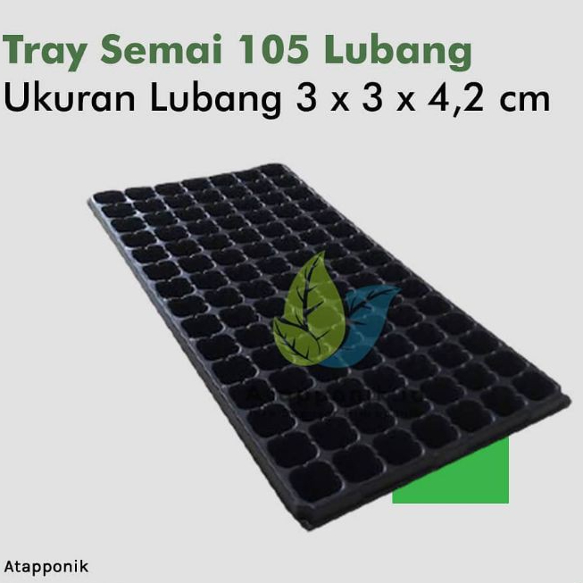 Jual pot tray semai 105 lubang - tray semai rockwool - pottray | Shopee ...