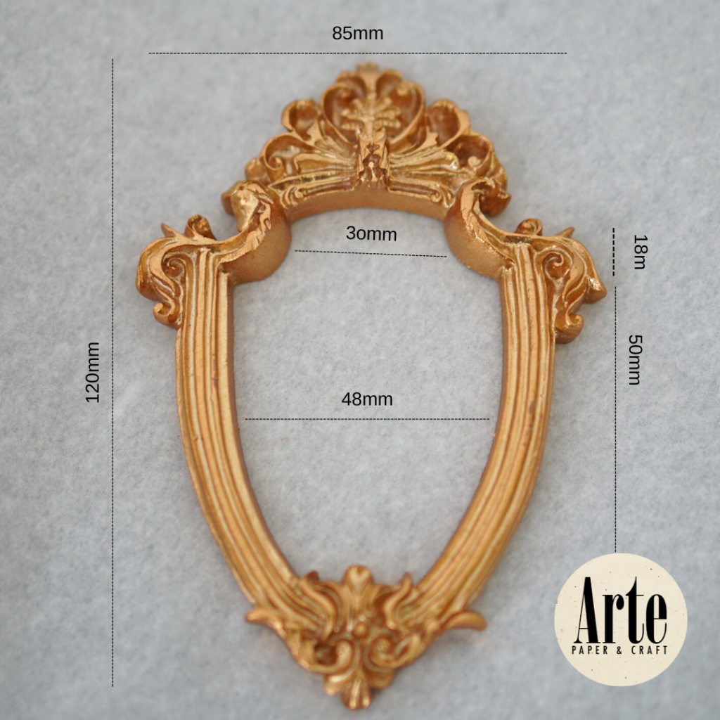 Jual Properti Foto Vintage Frame Gold Aesthetic Photo Prop Bingkai Emas ...