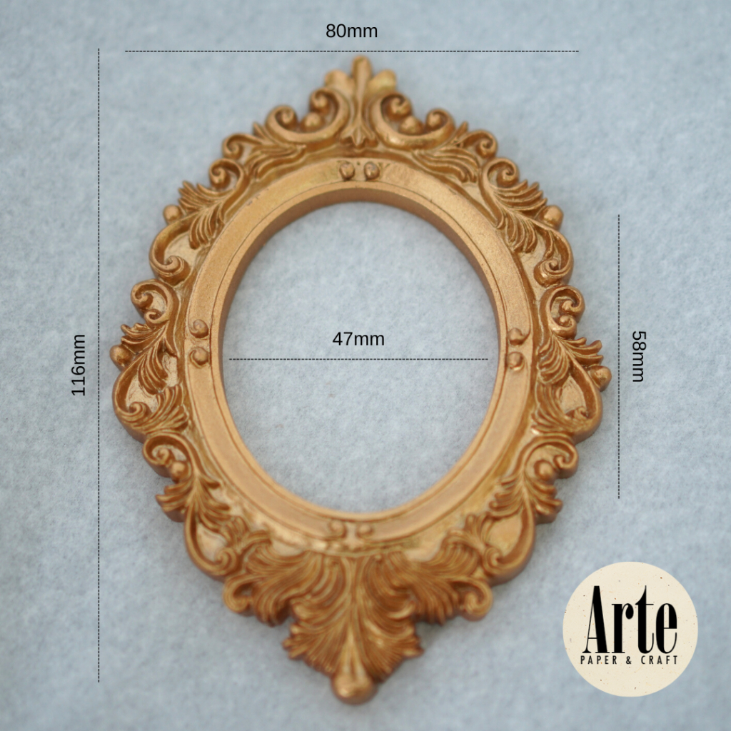 Jual Properti Foto Vintage Frame Gold Aesthetic Photo Prop Bingkai Emas ...
