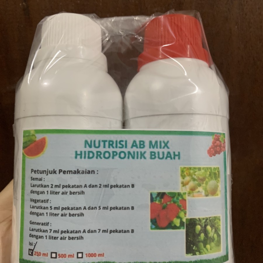 Jual Nutrisi AB mix cair buah 250ml | Shopee Indonesia
