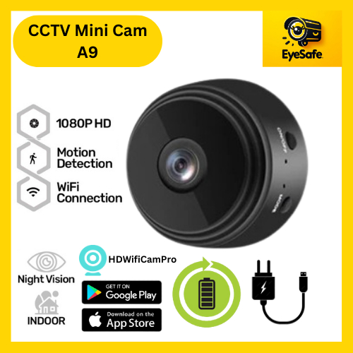 Jual Wireless A9 Mini Camera Wifi Hd 1080P Micro Kamera v380 Kecil ...