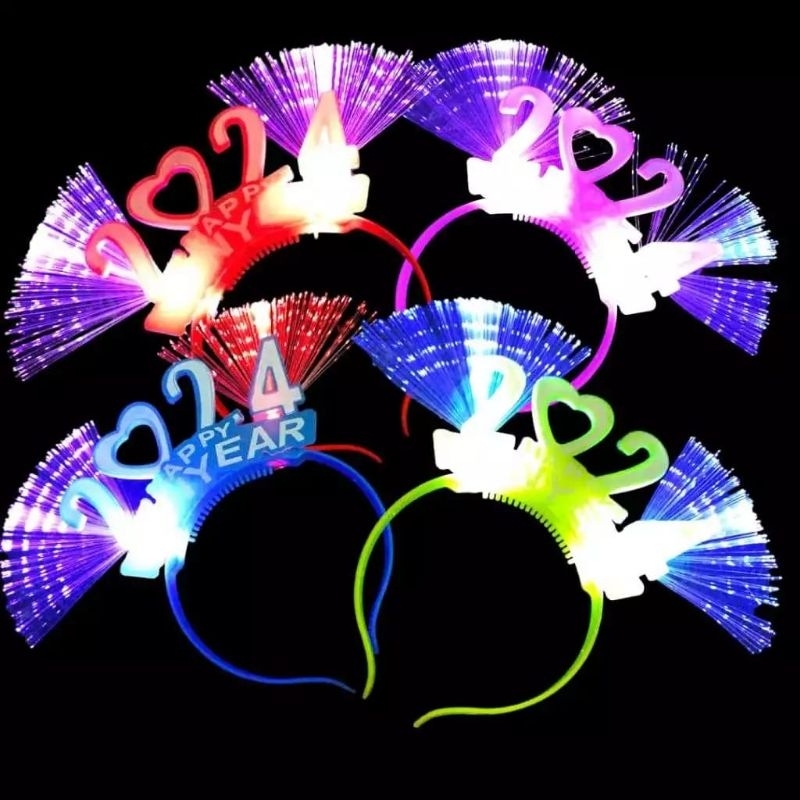 Jual SR - Bando cute lucu unik bando 2024 LED tahun baru natal lampu ...