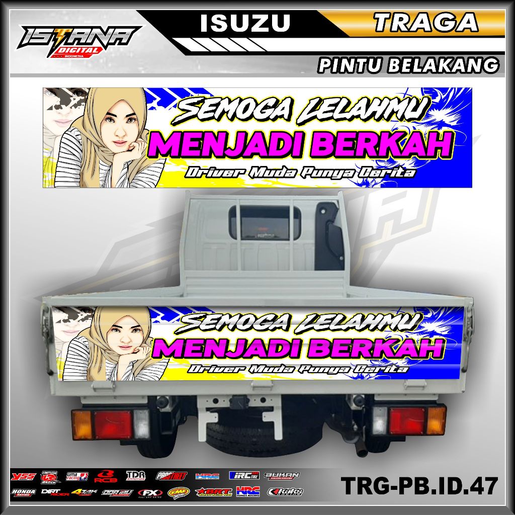 Jual Stiker Pintu Belakang Pick Up TRAGA - Sticker Variasi Pintu ...