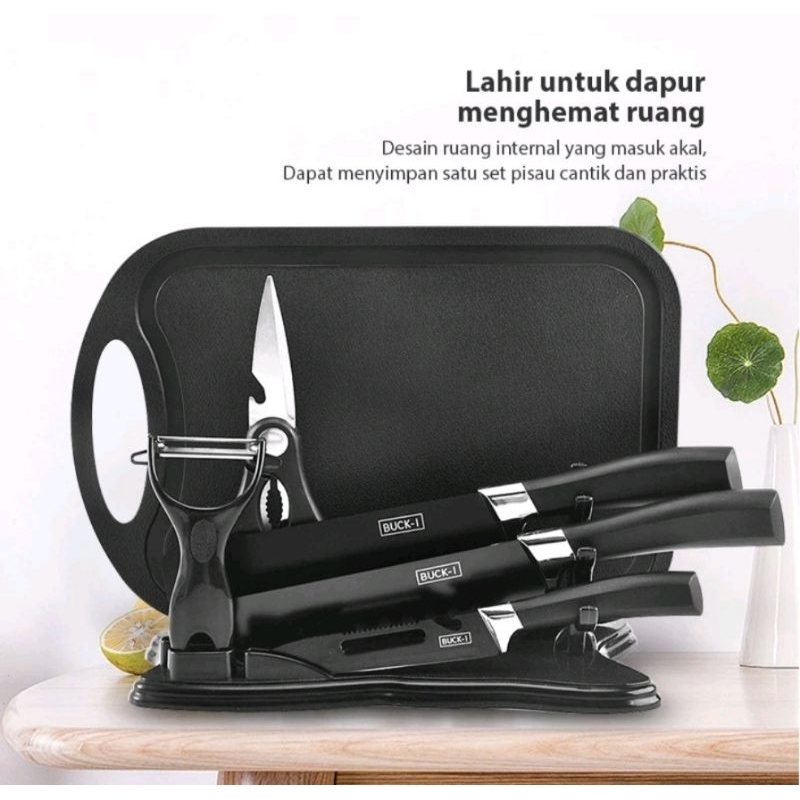 Jual PISAU SET 7 IN 1 TALENAN / KITCHEN KNIFE SET / Pisau Dapur Set ...