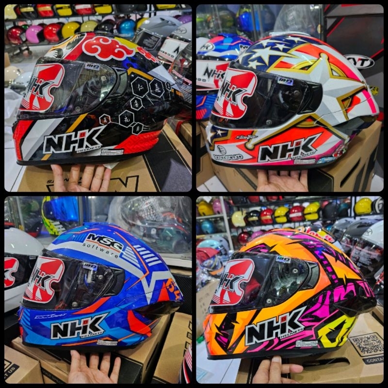 Jual HELM NHK MARK 1 GP EDITION ORIGINAL NHK FULLFACE | Shopee Indonesia