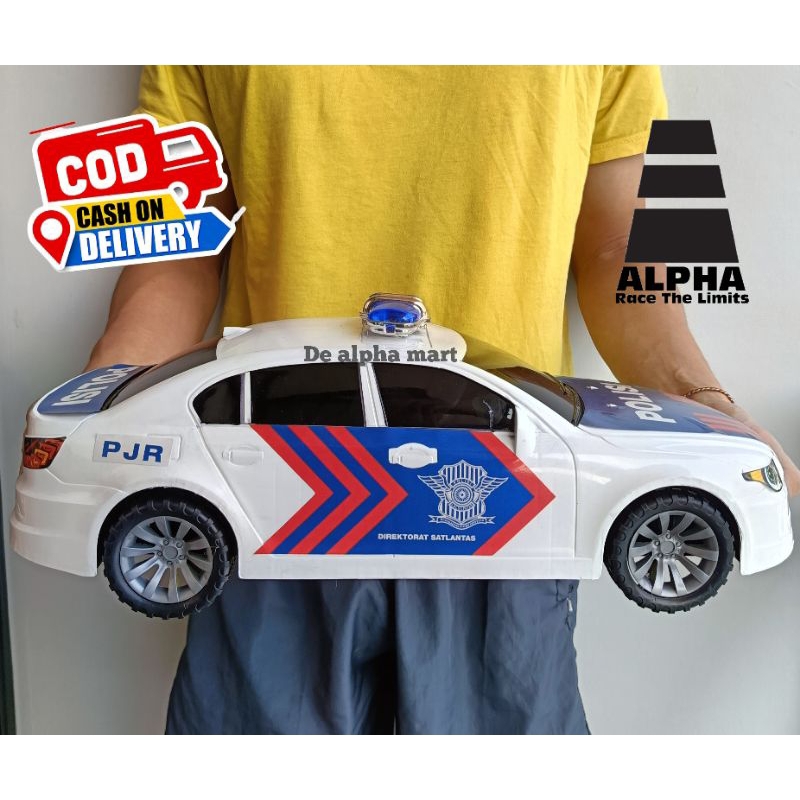Jual Mainan Mobil Polisi Indonesia JUMBO Lampu dan Suara/Mobil Anak ...