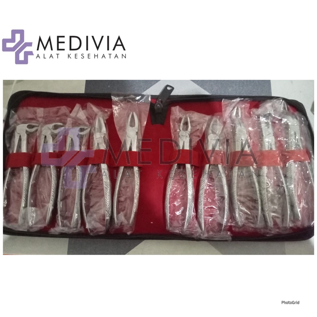 Jual DENTAL TANG CABUT GIGI SET DEWASA / INSTRUMENT TANG CABUT GIGI ...