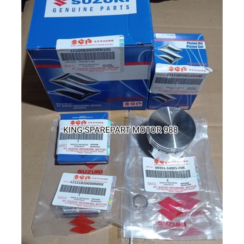 Jual PISTON KIT SET RING SEHER SHOGUN 125 SHOGUN 125 SP UKURAN STANDAR ...