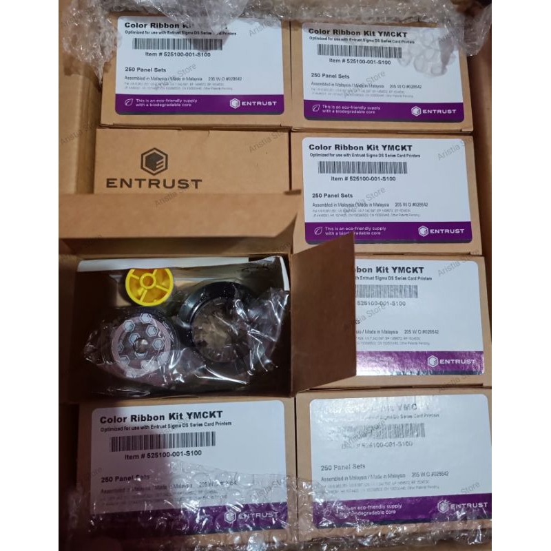 Jual Ribbon Color YMCKT 525100-001-S100 Entrust SIGMA EM1/EM2/DS2/DS3 ...