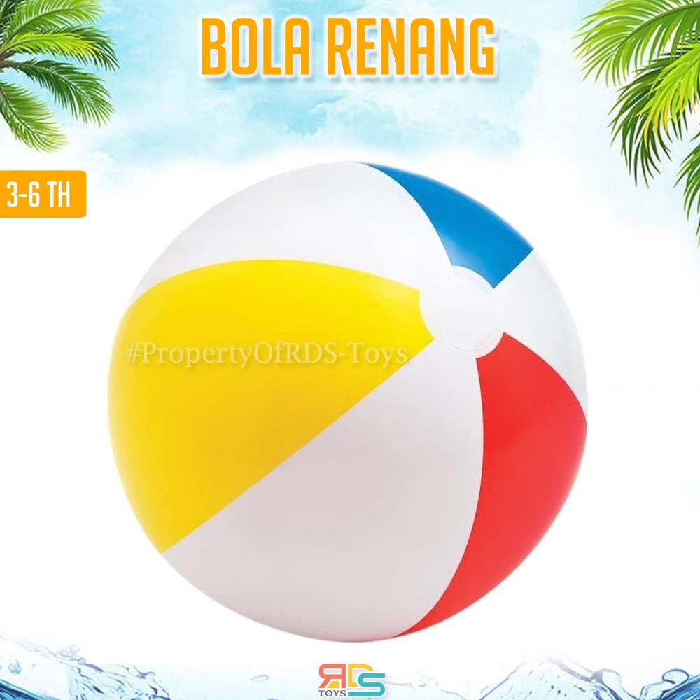 Jual Intex 59020 Bola Renang Main Inflatable Bola Pantai Intex Glossy ...