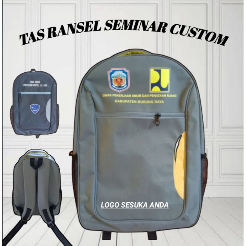 Jual Tas ransel seminar custom Tas Diklat Tas pelatihan siap custom ...