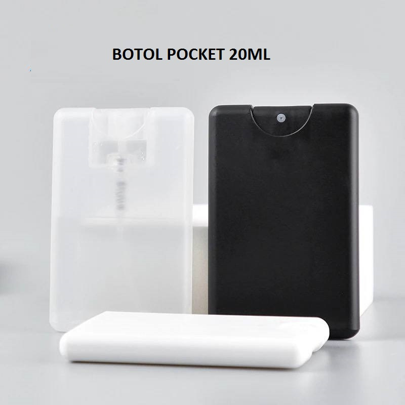 Jual Botol poket kartu parfum 20ml plastik | pocket card spray Bottle ...