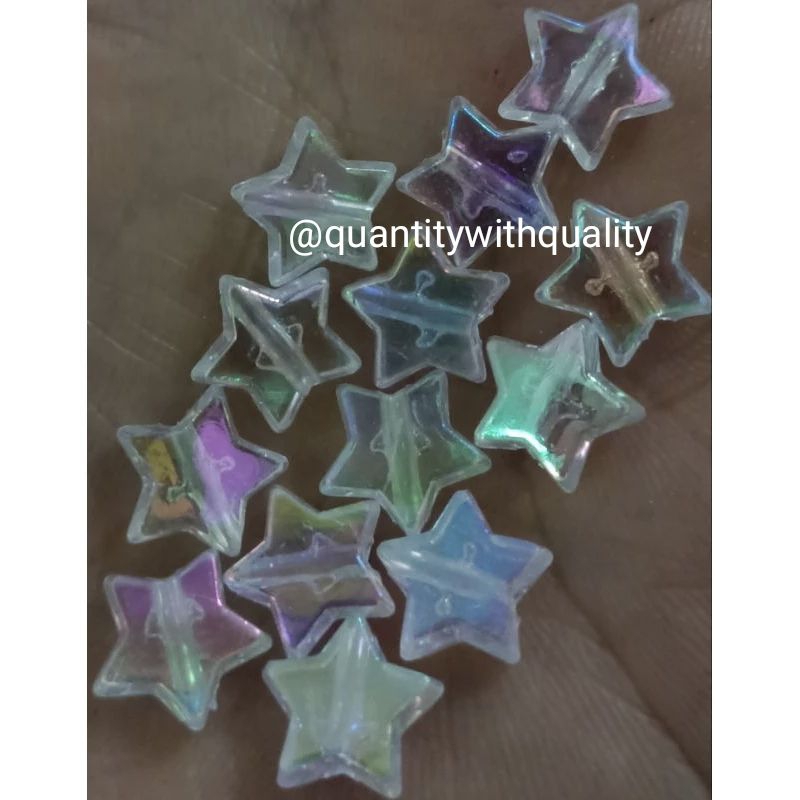 Jual Manik bintang kecil bening putih ab isi 1 pon | Shopee Indonesia