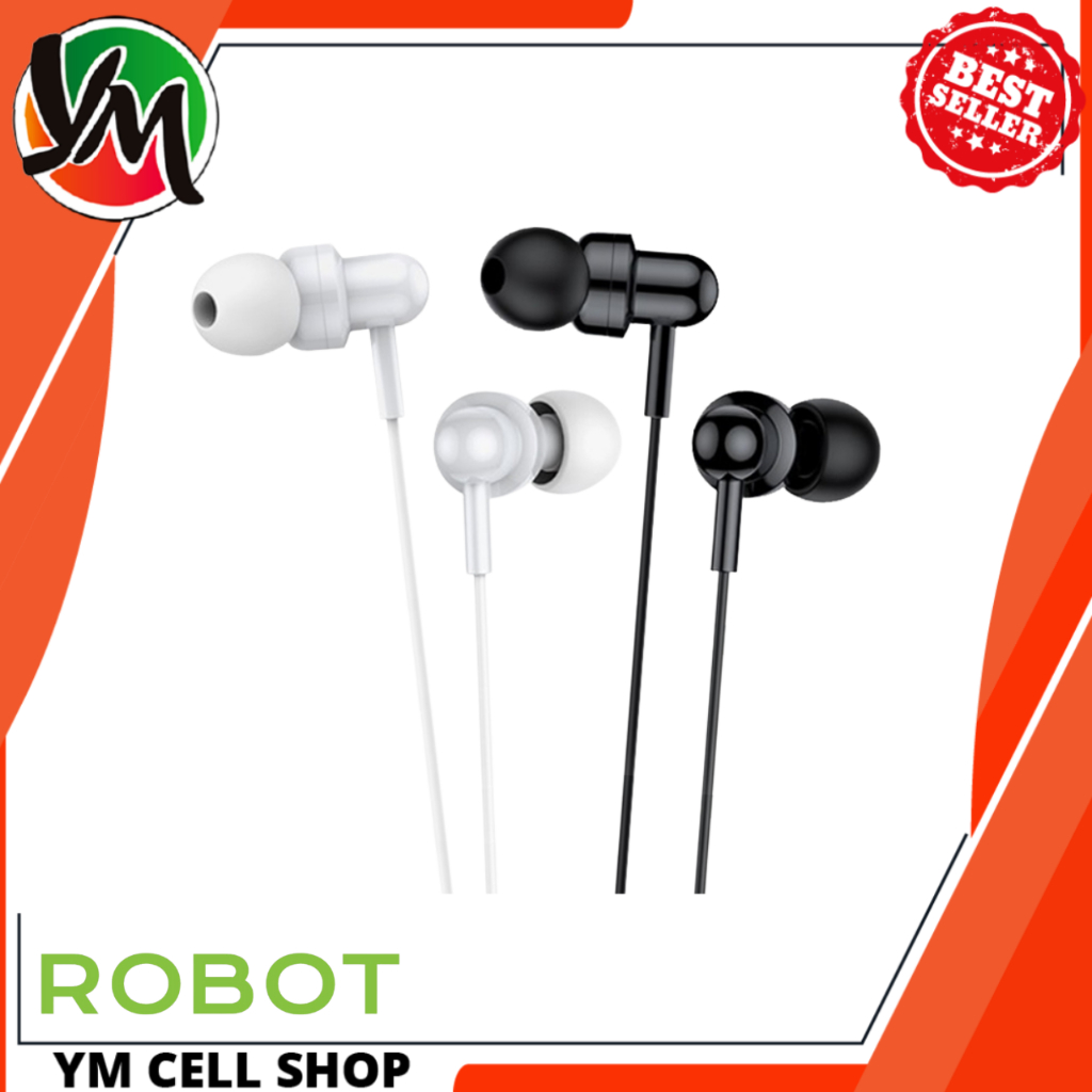 Jual Handsfree ROBOT RE20/RE-20 Earphone Wired Headset Bass Jack 3.5 mm ...