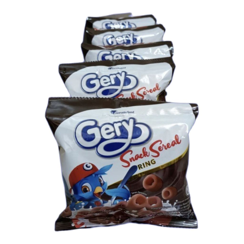 Jual Gery Snack Sereal Ring Coklat Renceng isi 10 Sachet 9gram | Shopee ...