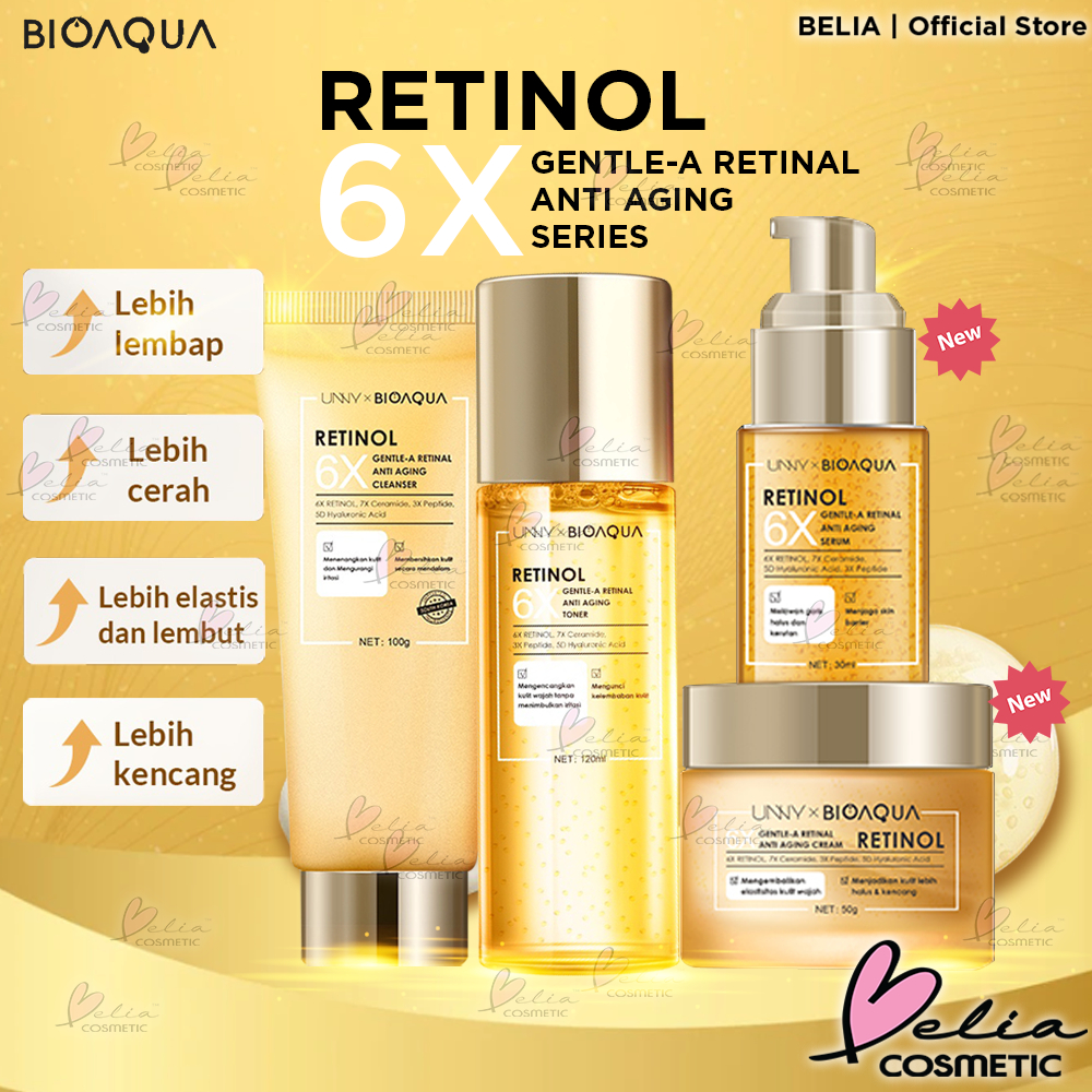 Jual BELIA BIOAQUA 6X Gentle-A Retinol Anti Aging Skincare Retinol ...