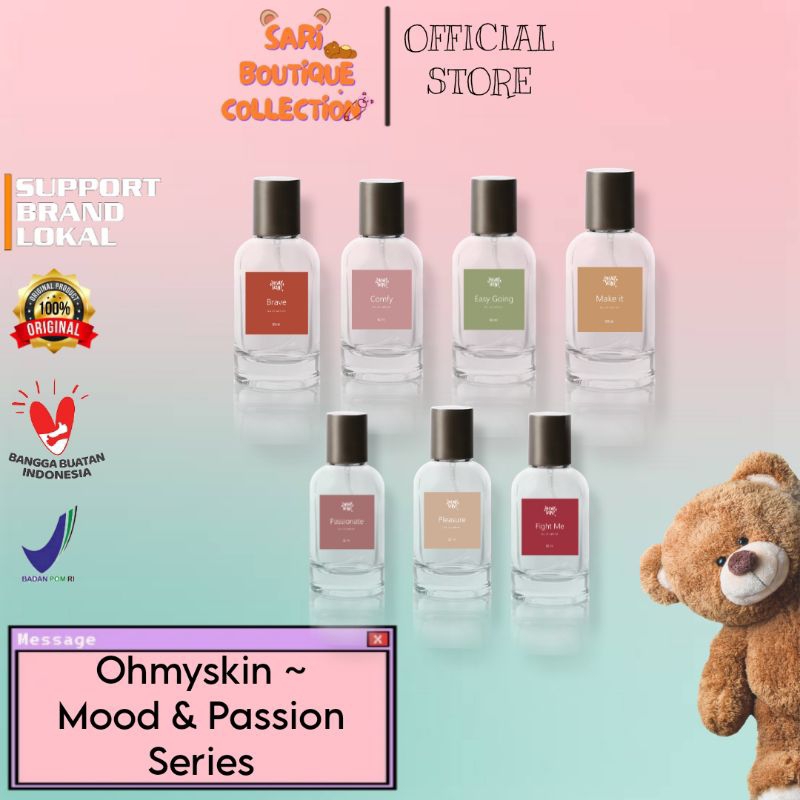 Jual [Dist.Resmi](BELI 1 GRATIS 1 BACA DESKRIPSI) Ohmyskin eau de parfum mood & passion series ...