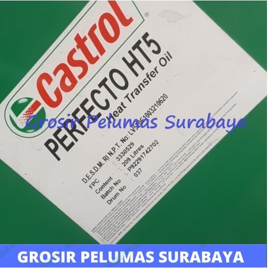 Jual Original Castrol Perfecto HT 5 Heat Transfer Oil HTO DRUM Oli ...