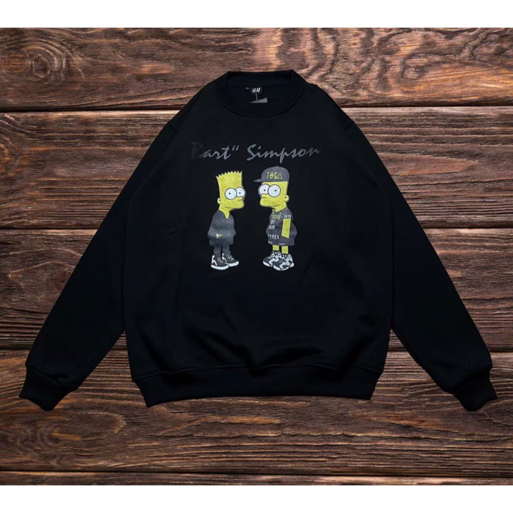 Jual Crewneck Sweater Branded H*M BART SIMPSON Cotton Premium l Sweater ...