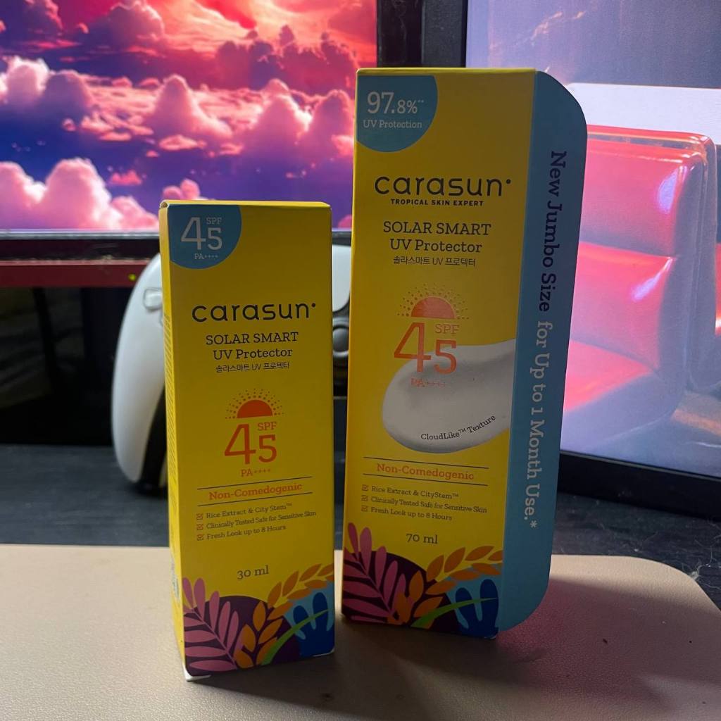 Jual Carasun Solar Smart UV Protector Sunscreen SPF 45 PA++++ 30ml 70ml | Shopee Indonesia