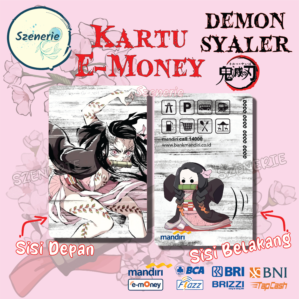 Jual Emoney Nezuko Kamado Demon Slayer Flazz gen 2 Kartu E-money ...
