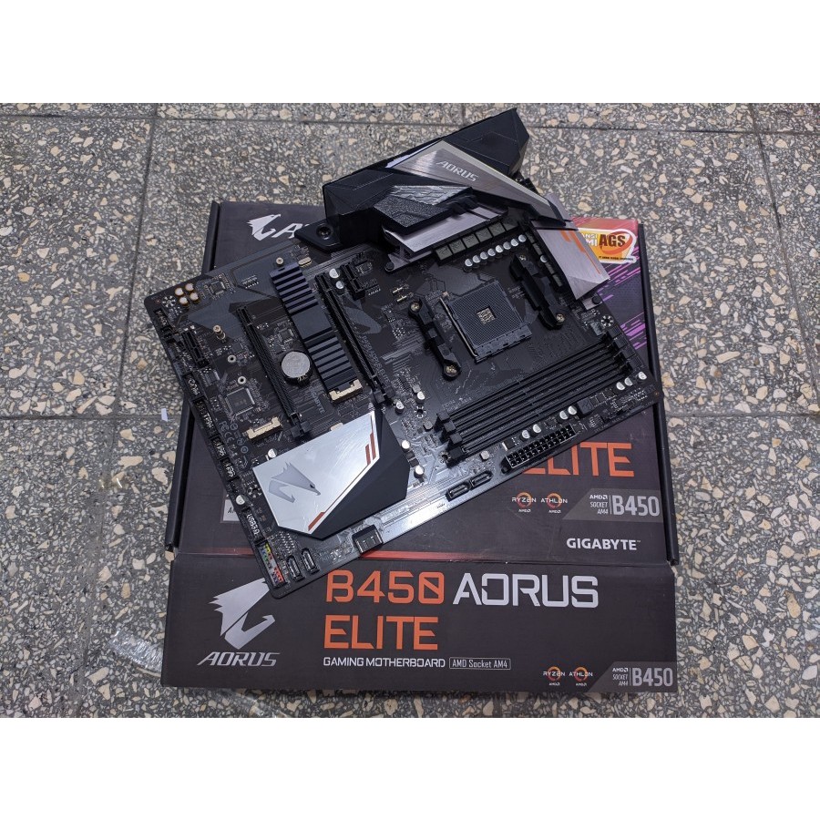 Jual MOTHERBOARD GIGABYTE B450 AORUS ELITE AMD SOCKET AM4 Chipset B450 ...