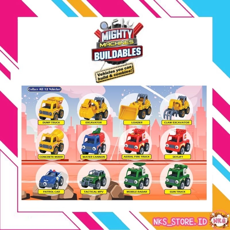 Jual Mighty Machines Buildables Build EMCO Mainan Anak | Shopee Indonesia
