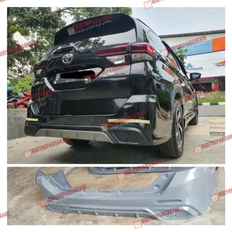 Jual bodykit bumper belakang rush terios lexus style | plastik abs ...