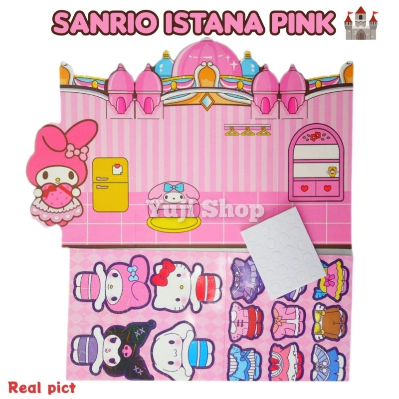 Jual [Yuji Shop] Istana Sanrio Dekorasi Mainan Boneka Kertas Kuromi ...
