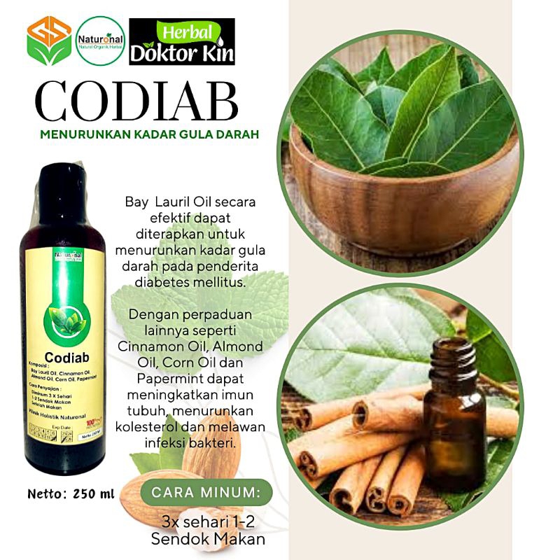 Jual CODIAB (terbukti ilmiah mampu menurunkan kadar gula darah/diabetes ...