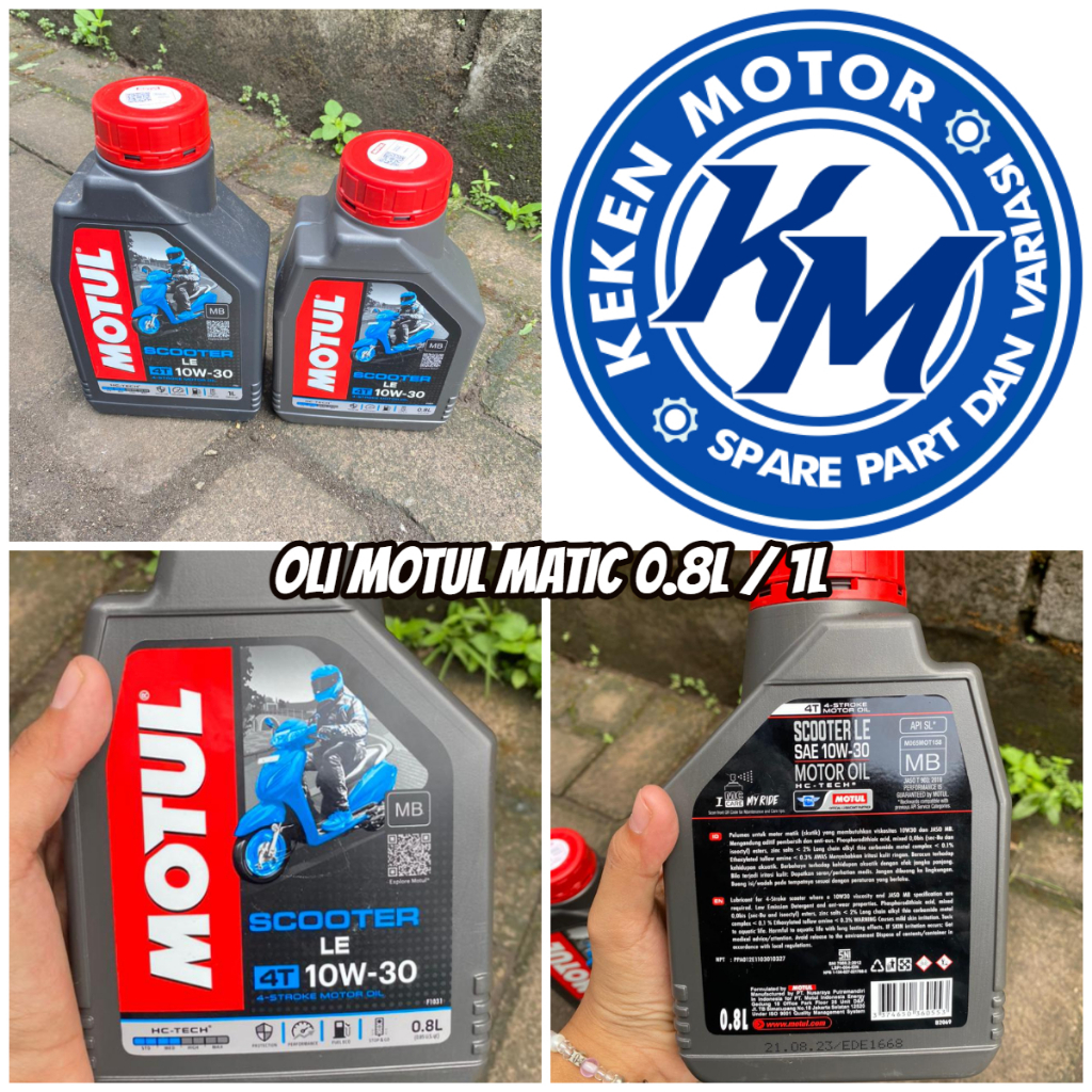Jual OLI MOTUL MATIC / SCOOTER 1L 0.8L 4T 10W-30 || OLI MOTOR MATIC ...