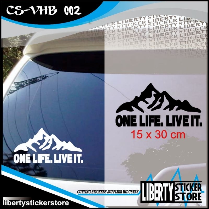 Jual Sticker Kaca Mobil | Stiker Kaca Mobil | Sticker Mobil One Life ...