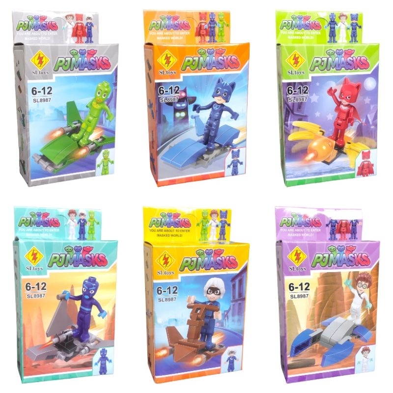 Jual Mainan Anak PJ Mask Block Brick DIY Bongkar Pasang | Shopee Indonesia