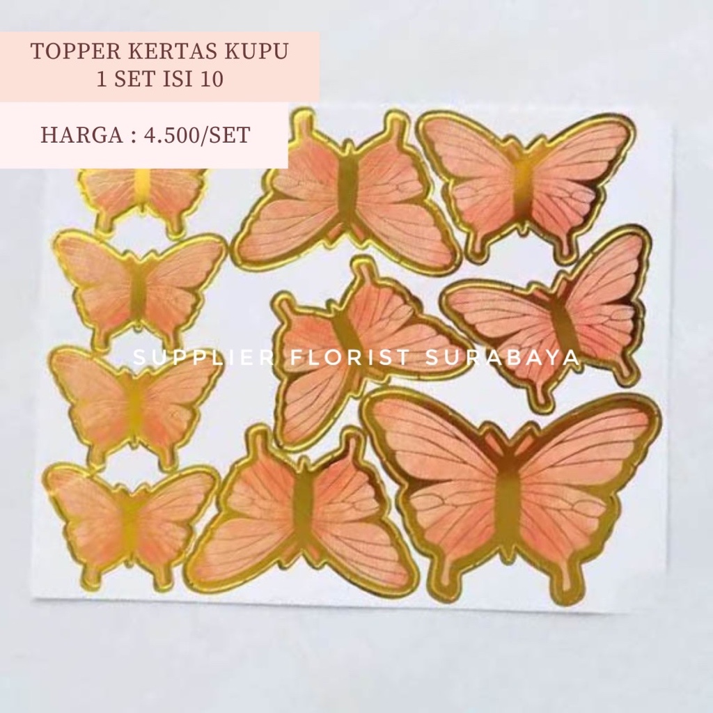 Jual TOPPER HIASAN KUE KUPU KUPU BUTTERFLY CAKE TOPPER ULANG TAHUN ...