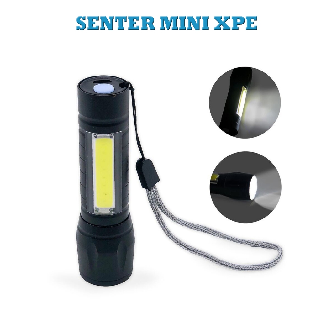 Jual RG (PACK DUS) SENTER MINI XPE Led Zoom Cob Swat Police Light ...