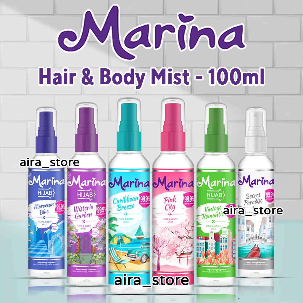 Jual Marina Hair & Body Mist Cologne - 100ml | Shopee Indonesia