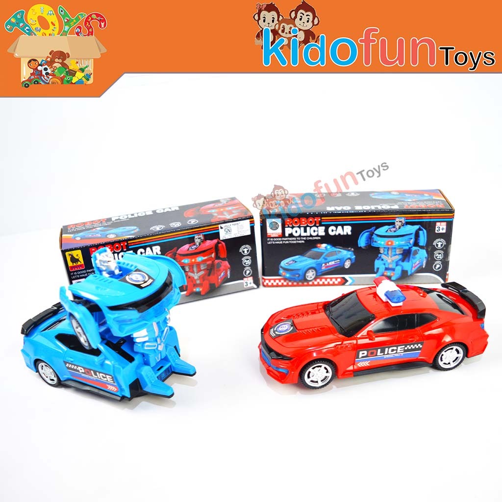 Jual Mainan Mobil Sedan Polisi Bisa Berubah Transform Robot Bump n Go ...