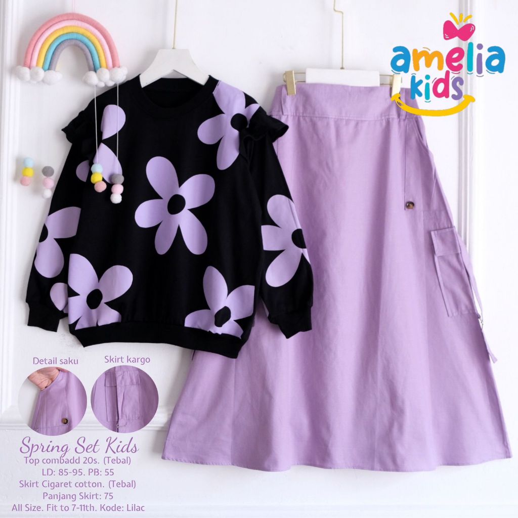 Jual (( OUTFIT BAJU ANAK TERBARU )) DELILA SET KIDS BY AMELIA KIDS ...