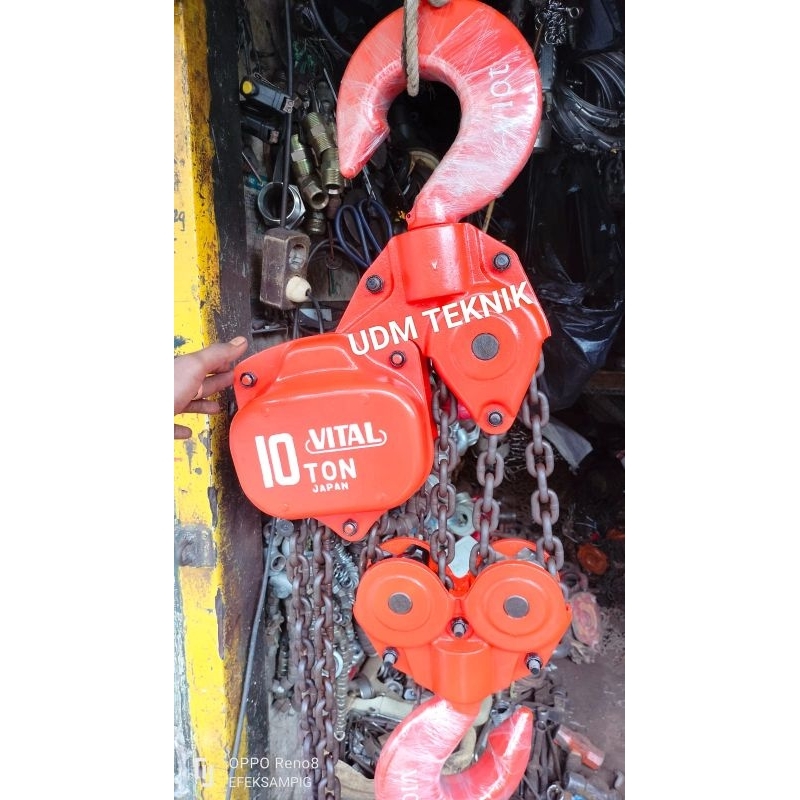 Jual CHAIN BLOK / TAKAL / TAKEL / KATROL 10 TON "VITAL" JAPAN | Shopee ...