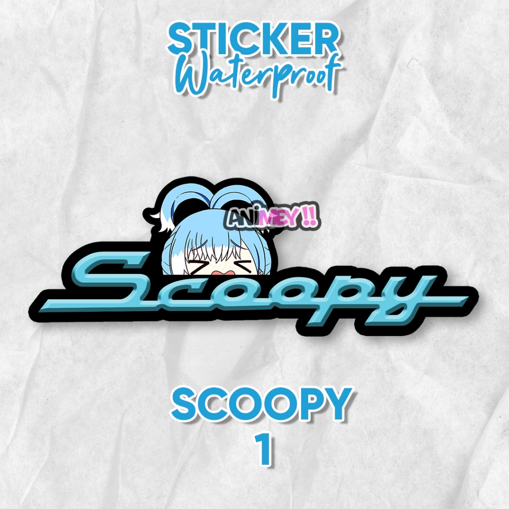 Jual Stiker Kobo Kanaeru Logo Scoopy / Stiker Anime Waterproof | Shopee ...
