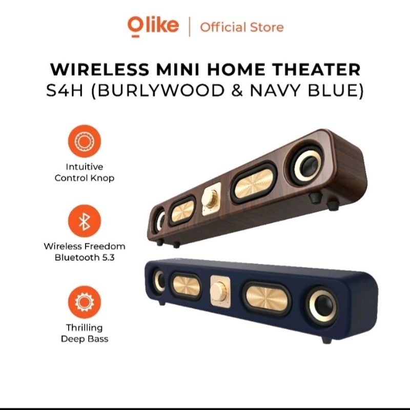 Jual OLIKE S4H Speaker Bluetooth 5.3 Speaker Wireless Mini Home Thearer ...