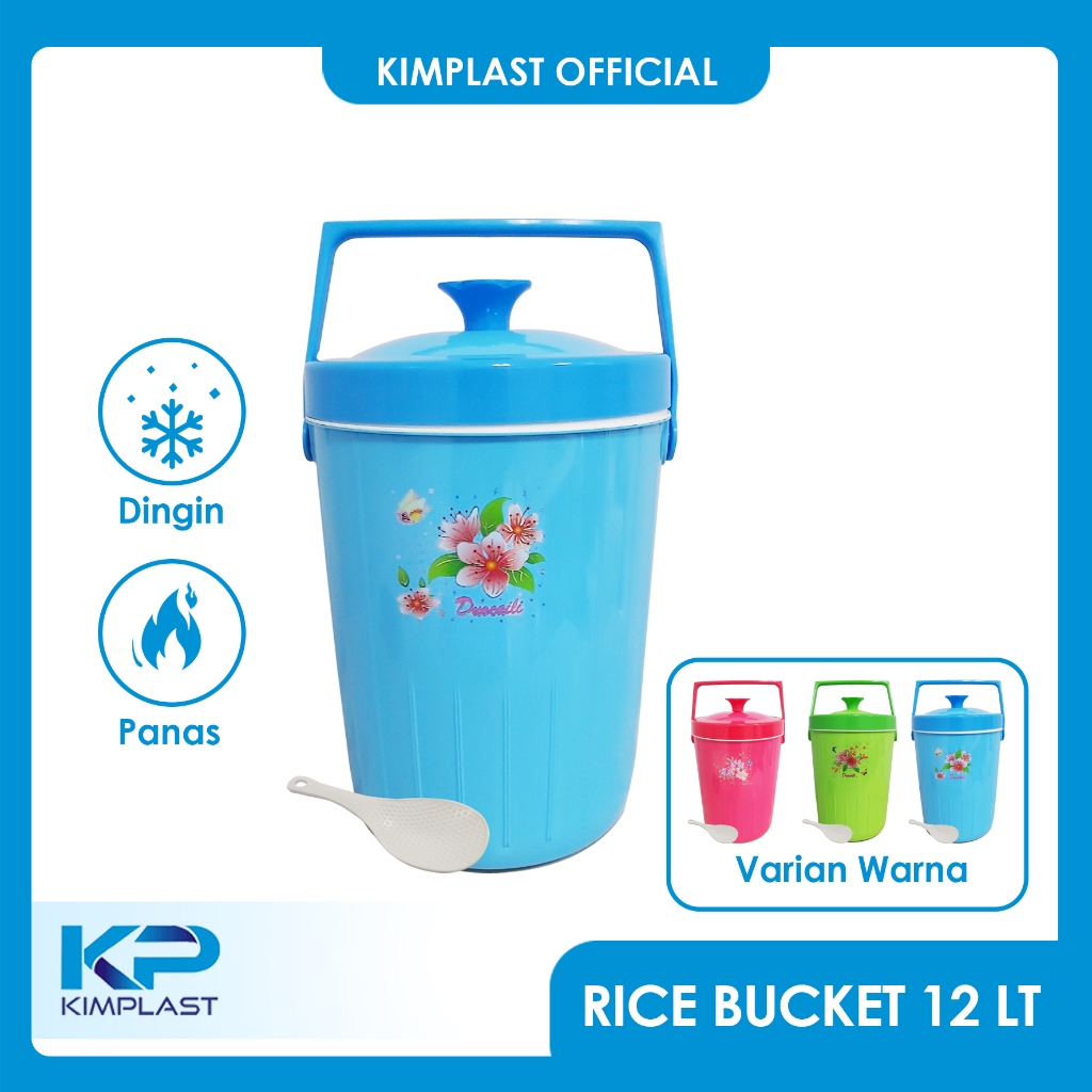 Jual KIMPLAST Rice Bucket 12 Liter | Shopee Indonesia