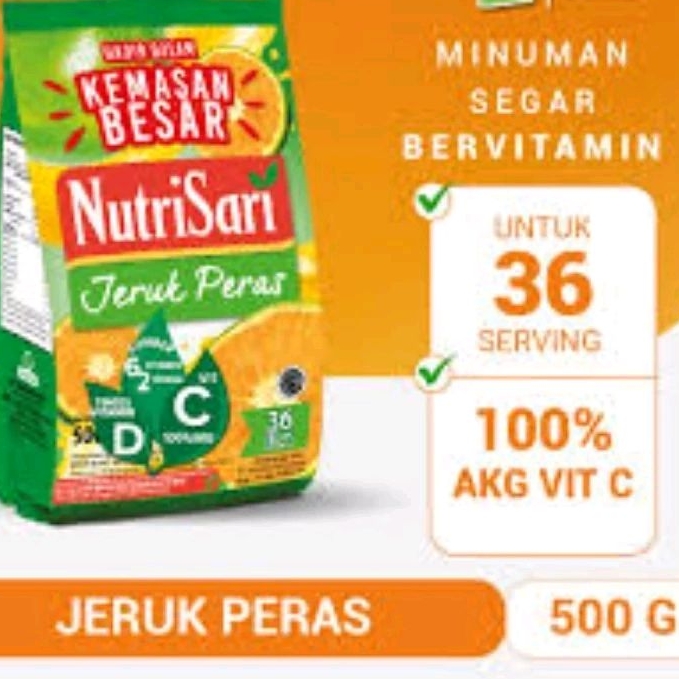 Jual Nutrisari rasa Jeruk Peras isi 4 bag x @500g | Shopee Indonesia