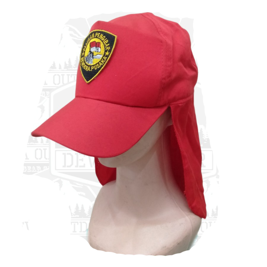 Jual CUSTOM NAMA dan SEKOLAH topi paskibra topi bordir paskibraka ...