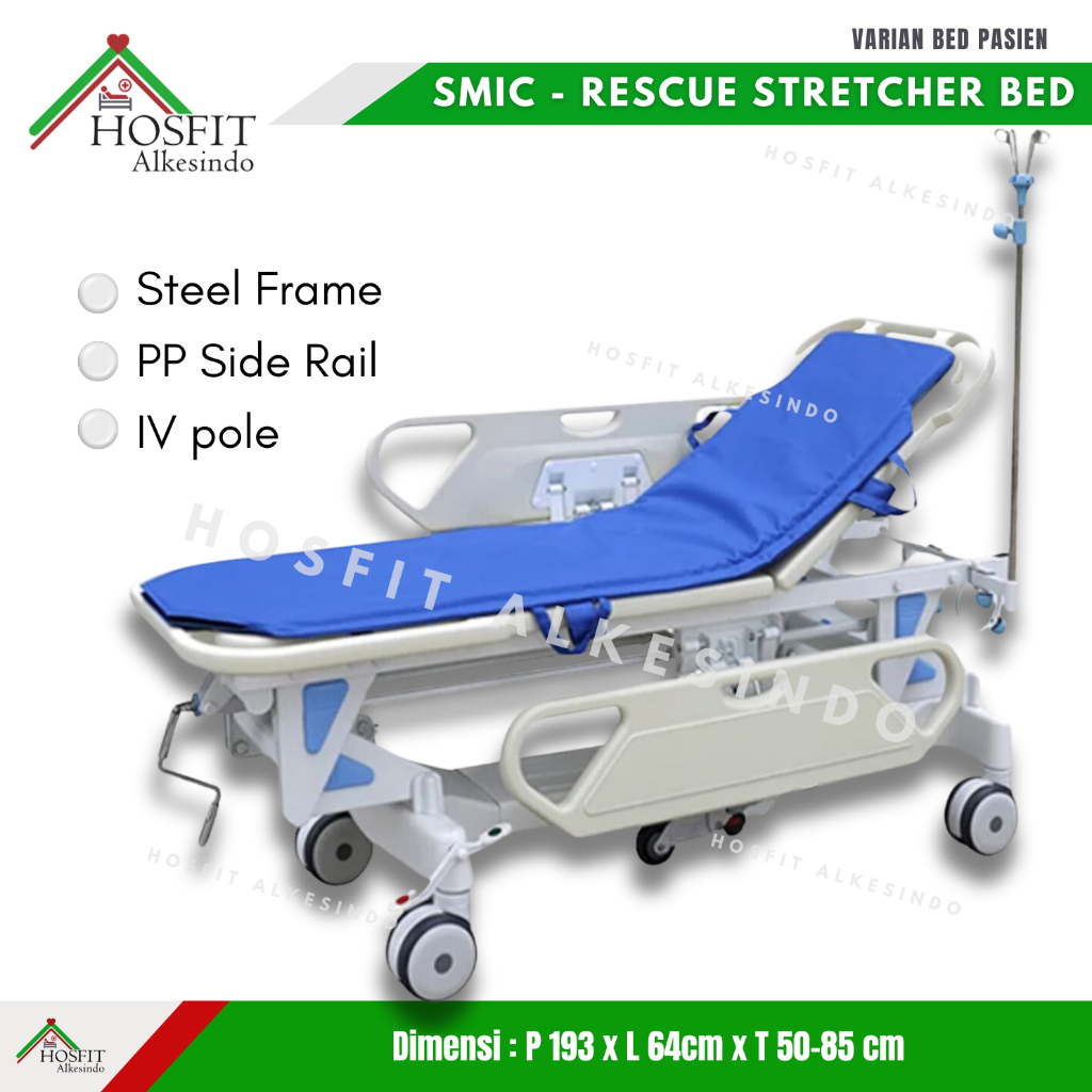 Jual Emergency Bed - Bed Pasien UGD IGD - SMIC Rescue Stretcher Bed ...