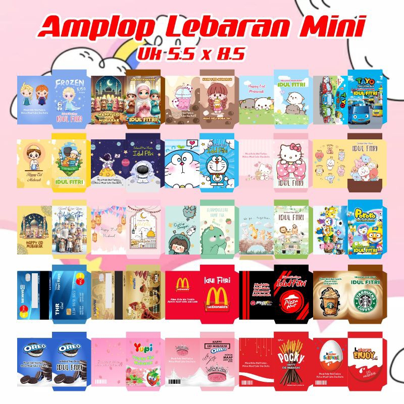 Jual 1000 LEMBAR AMPLOP LEBARAN MINI ( AMPLOP IDUL FITRI ) | Shopee ...