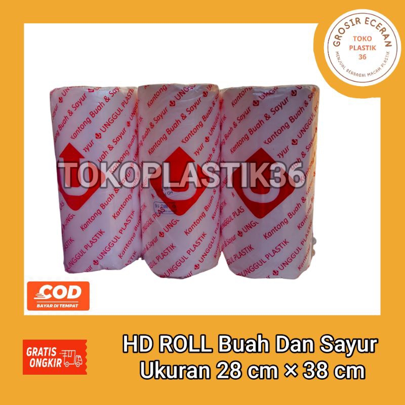 Jual Plastik HD Roll Buah Dan Sayur - 25 x 38 cm - TokoPlastik36 ...
